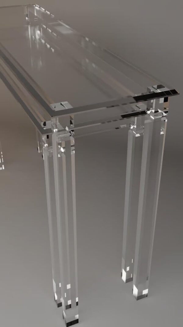 Modern Acrylic Console Table Set – 2 Pieces – Horoof Homes