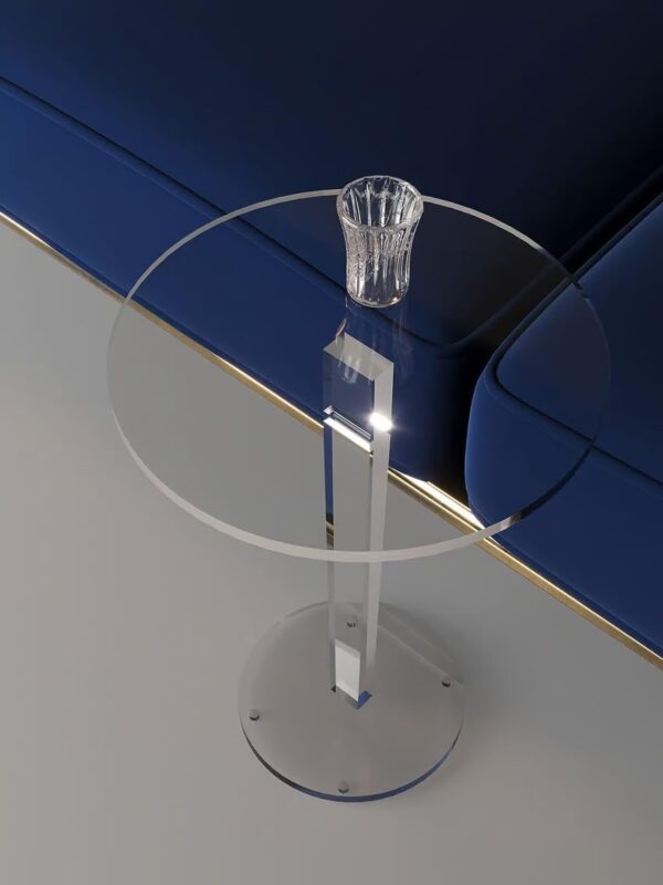 Modern Round Plexi Table – Horoof Homes