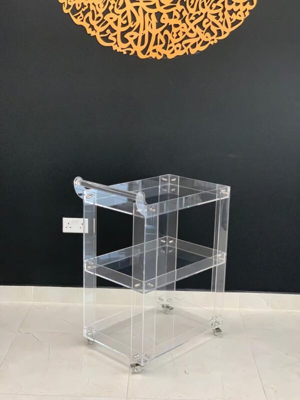 Heavy-Duty Transparent Plexiglass Trolley – Custom Sizes – Horoof Homes