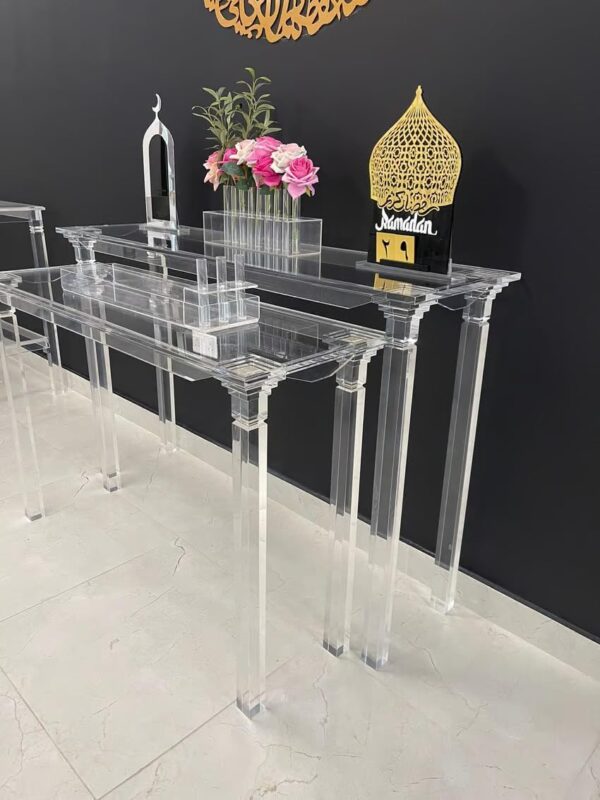 Clear Acrylic Console Tables, Set of 2 – Horoof Homes