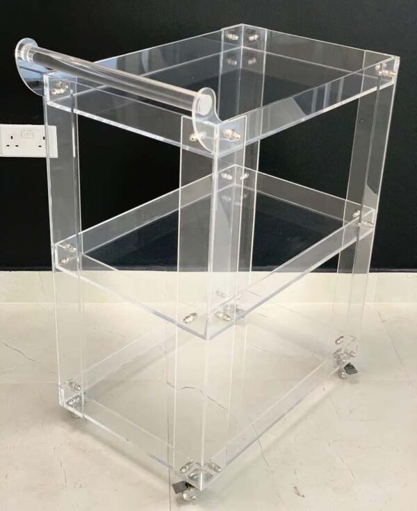 Heavy-Duty Transparent Plexiglass Trolley – Custom Sizes – Horoof Homes