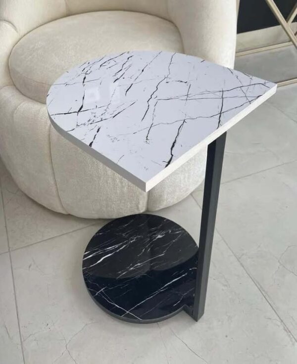 Modern L-Shaped Wooden Side Table, Custom Size & Color – Horoof Homes