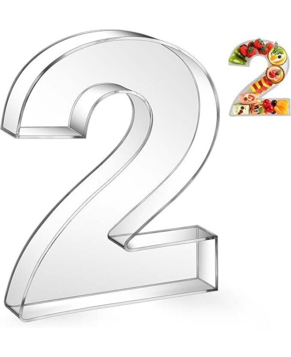 Acrylic Number “2” Box – Multipurpose Organizer – Horoof Homes