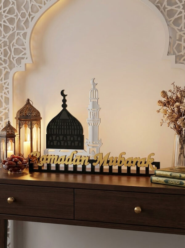 Luxury Multi-Color Acrylic Ramadan Sign – Elegant Islamic Décor ...